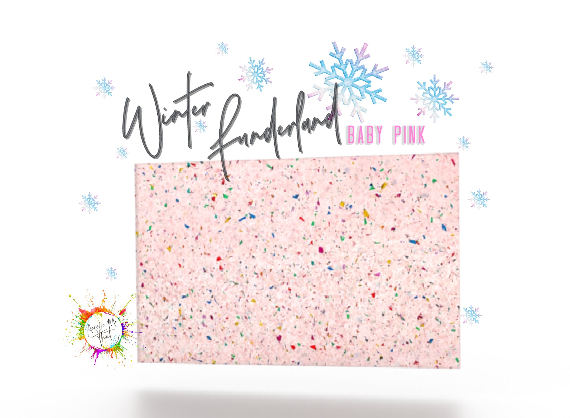 New Acrylic Sheet Arrival! Welcome our Pastel Pink Glitter Confetti Wi ...