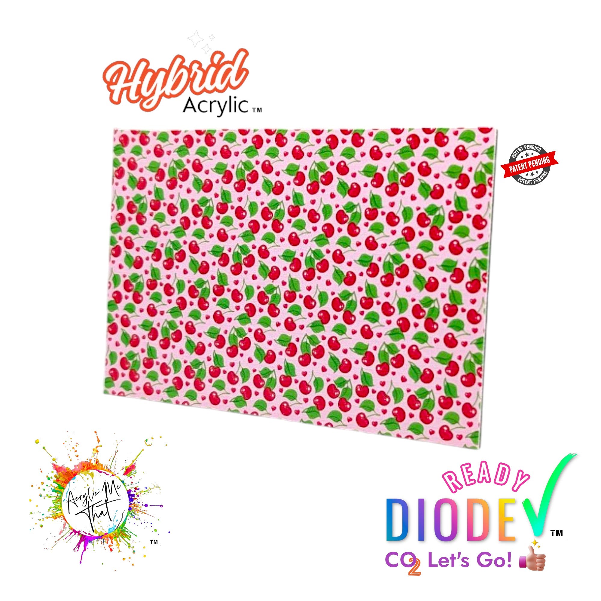 Cherry Pattern Hybrid Acrylic | CO2 and Diode Laser Acrylic Sheets ...