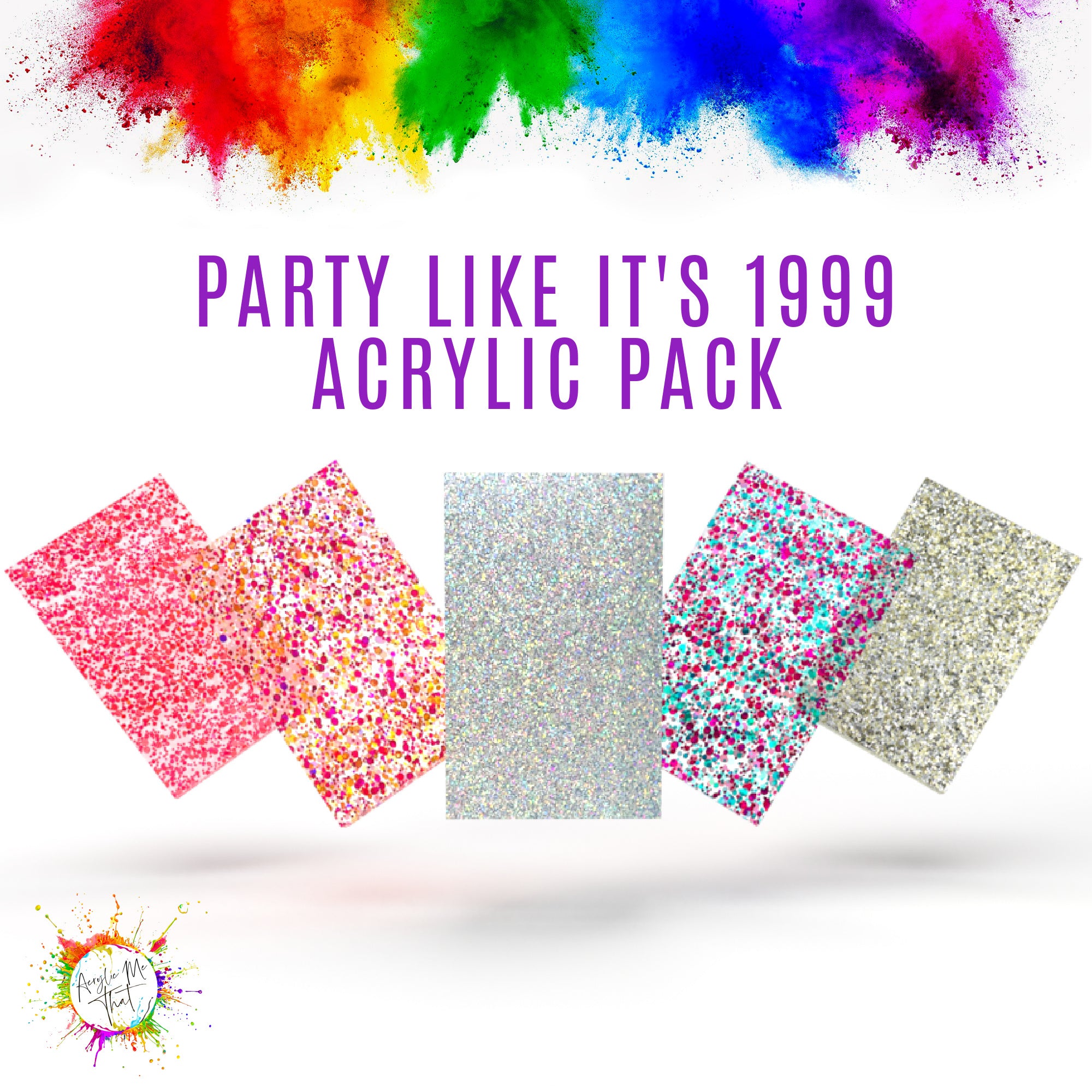 5 Pack Glitter Acrylic Sheets – AcrylicMeThat